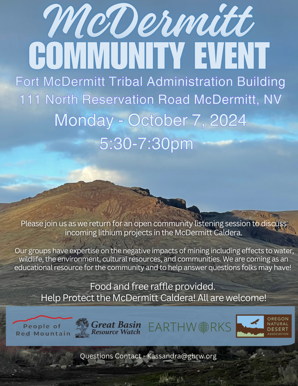 McDermitt Community Gathering – People of Red Mountain