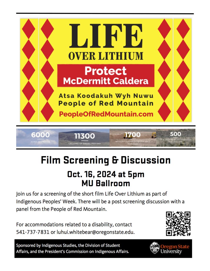 OSU Life Over Lithium – People of Red Mountain